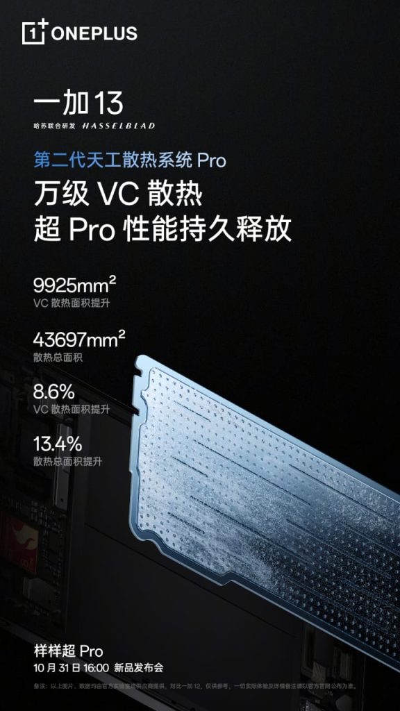 OnePlus 13 unboxing video; cooling specs revealed - Gizmochina