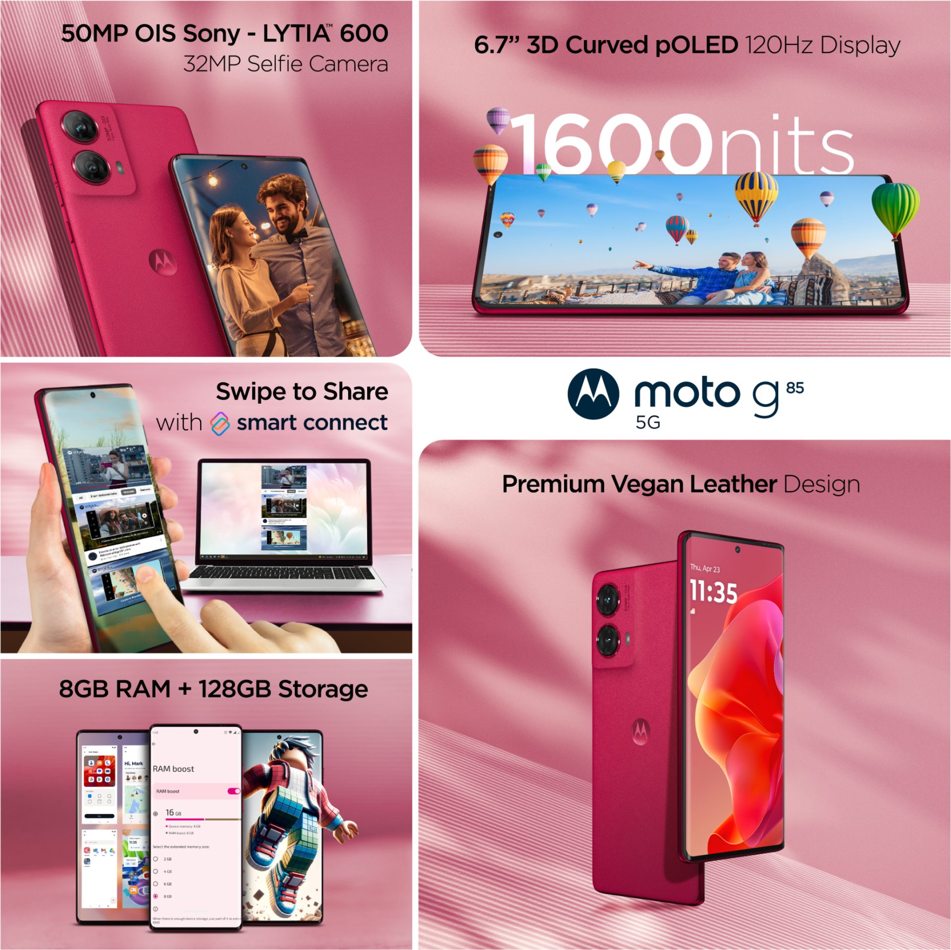 Moto G85 5G in Viva Magenta: Is This the Stylish Upgrade You've Been ...