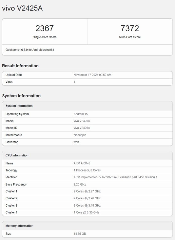 iQOO Neo 10, Neo 10 Pro Geekbench listing confirms Snapdragon 8 Gen 3 ...