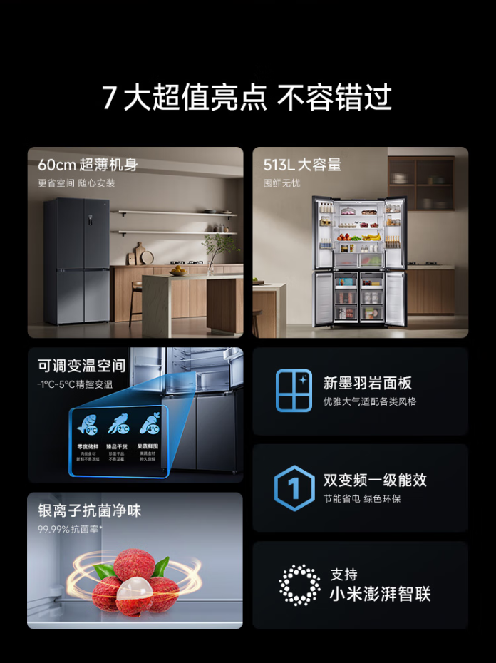 Xiaomi launches new Mijia refrigerator with 513L capacity & HyperOS ...