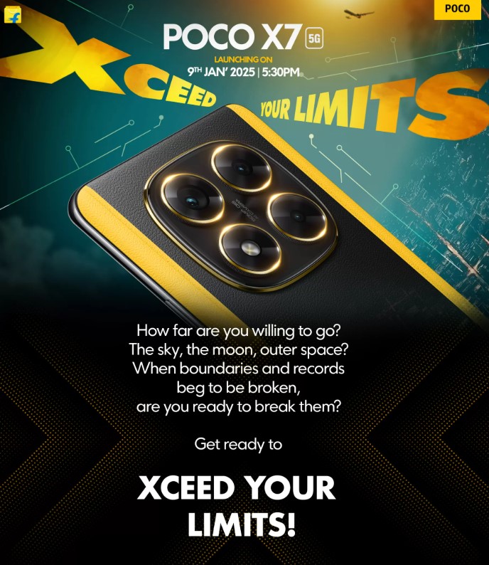 Poco X7, X7 Pro design officially revealed before January 9 launch ...