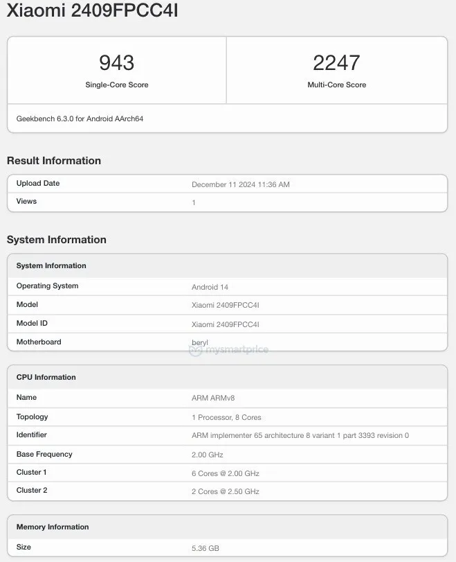 POCO X7 Neo Indian variant spotted on Geekbench with unexpectedly low ...