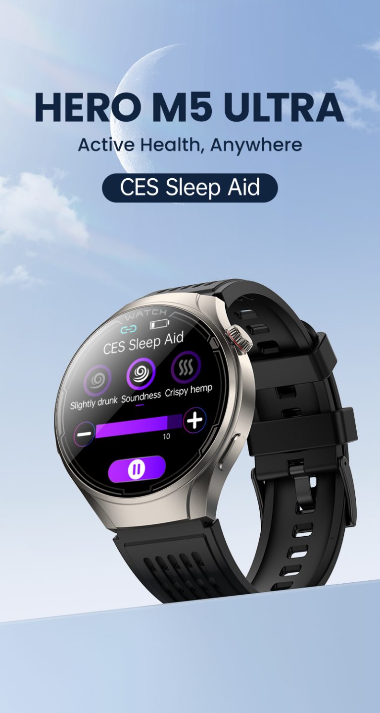 Rollme Hero M5 Ultra smartwatch launched with CES Sleep Aid, Massage Mode, ECG - Gizmochina
