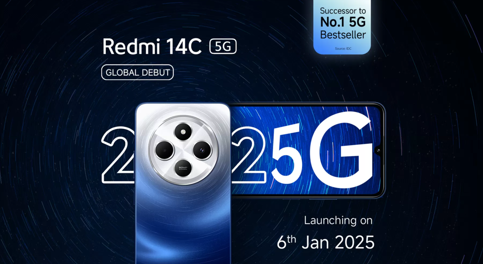 Redmi 14C 5G launching on January 6 in India, Flipkart landing page ...