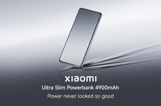 Xiaomi Ultra Slim Power Bank Launched: 4900mAh, 20W Output, Only 10mm ...