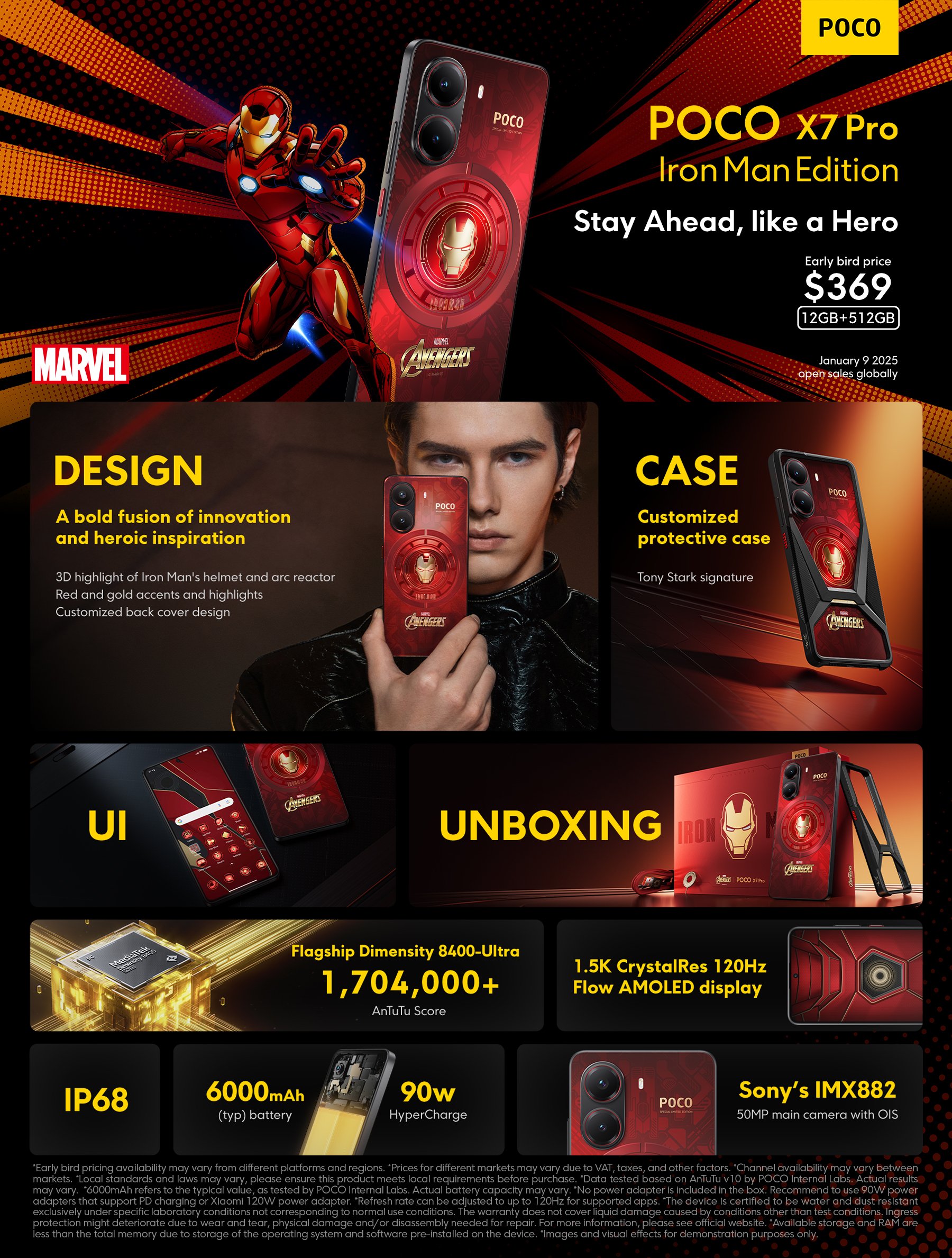 POCO Launches X7 Pro Iron Man Edition in Global Markets - Gizmochina