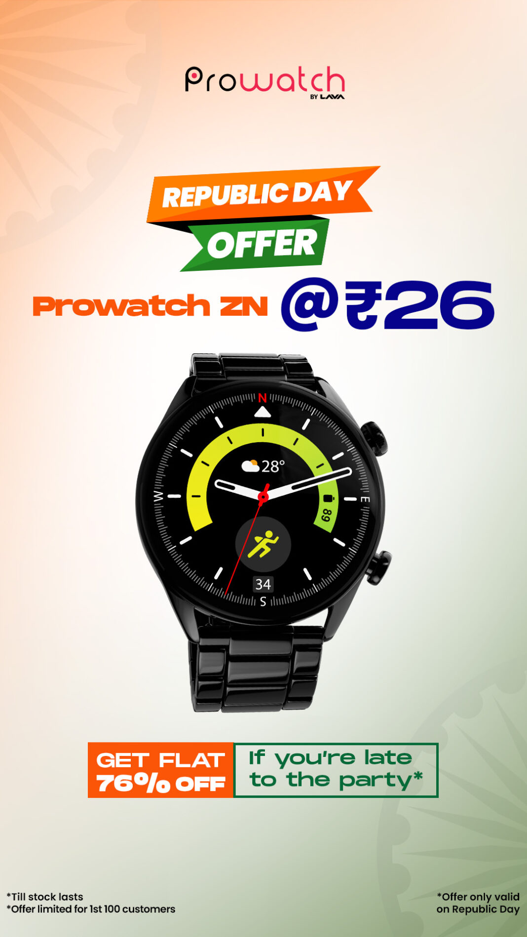 Republic Day Special: Lava Prowatch ZN, Probuds E24 available with 76% discount - Gizmochina