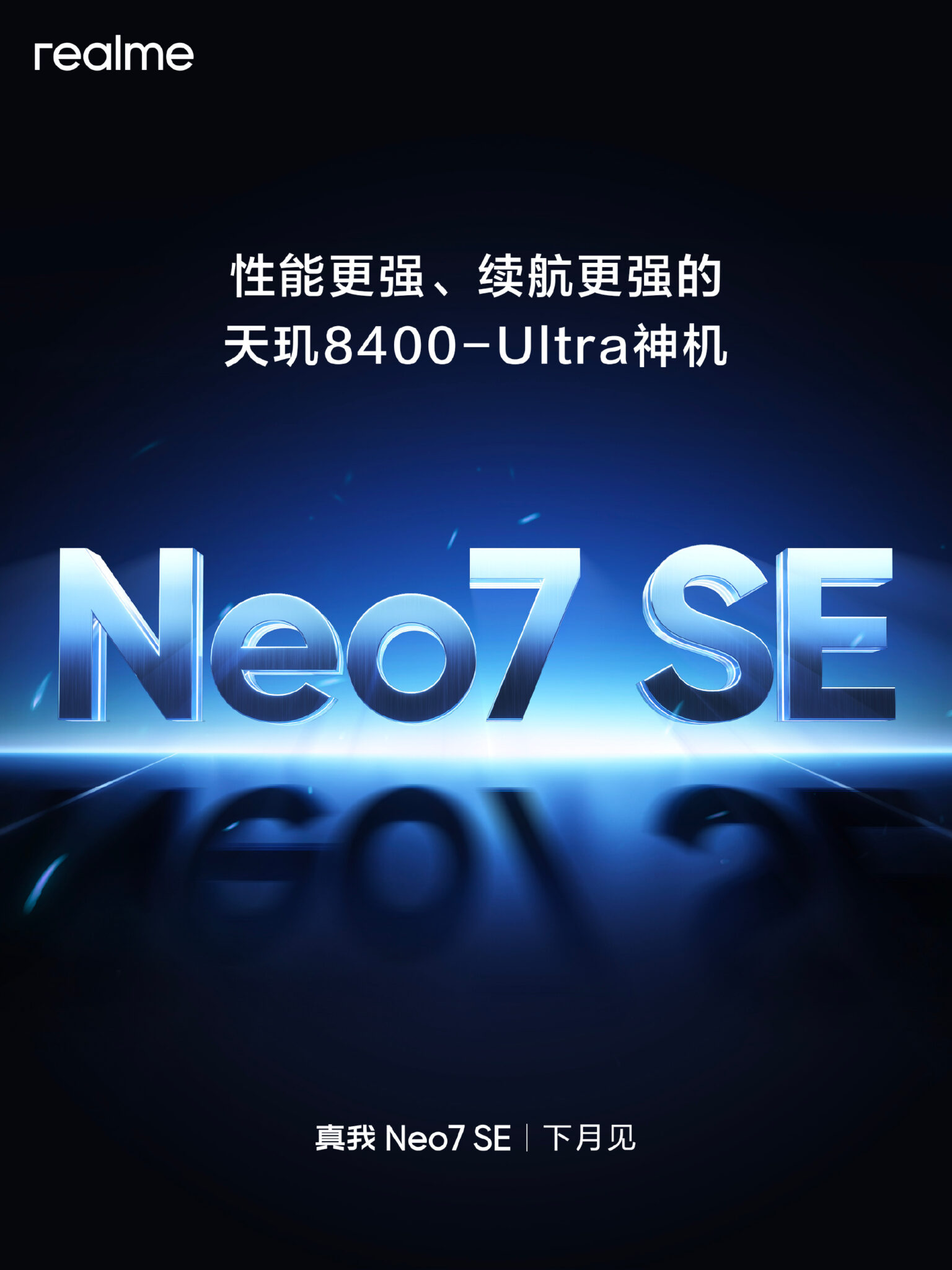 Realme Neo 7 SE with Dimensity 8400-Ultra, 7,000mAh battery arriving ...