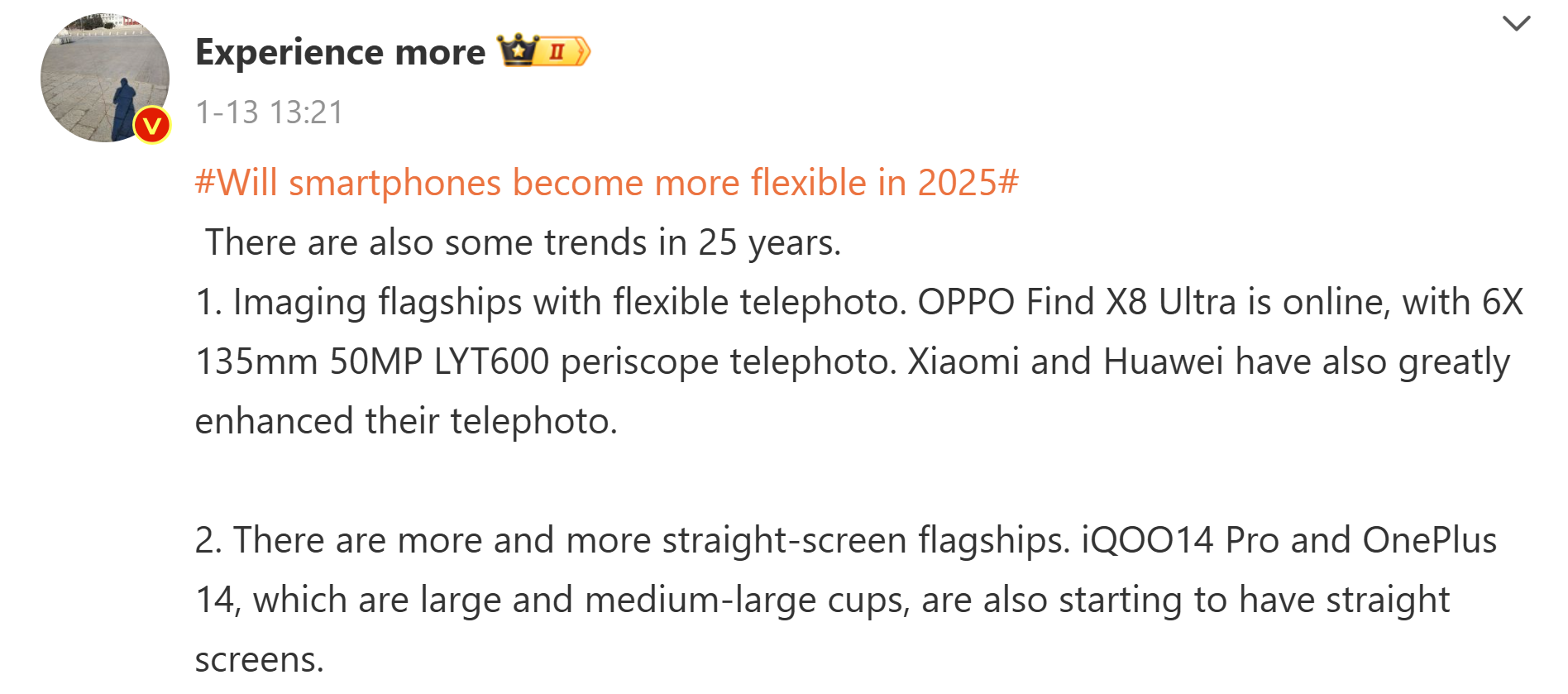 iQOO 14 Pro with periscope camera tipped, series to feature Samsung ...