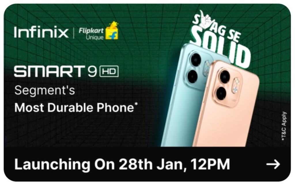 [Update: Launch date confirmed] Infinix Smart 9 HD live shot appears ...