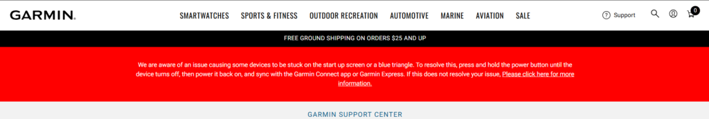 Garmin watches bricked with a blue triangle error; here’s an official ...