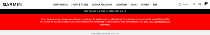 Garmin watches bricked with a blue triangle error; here’s an official ...