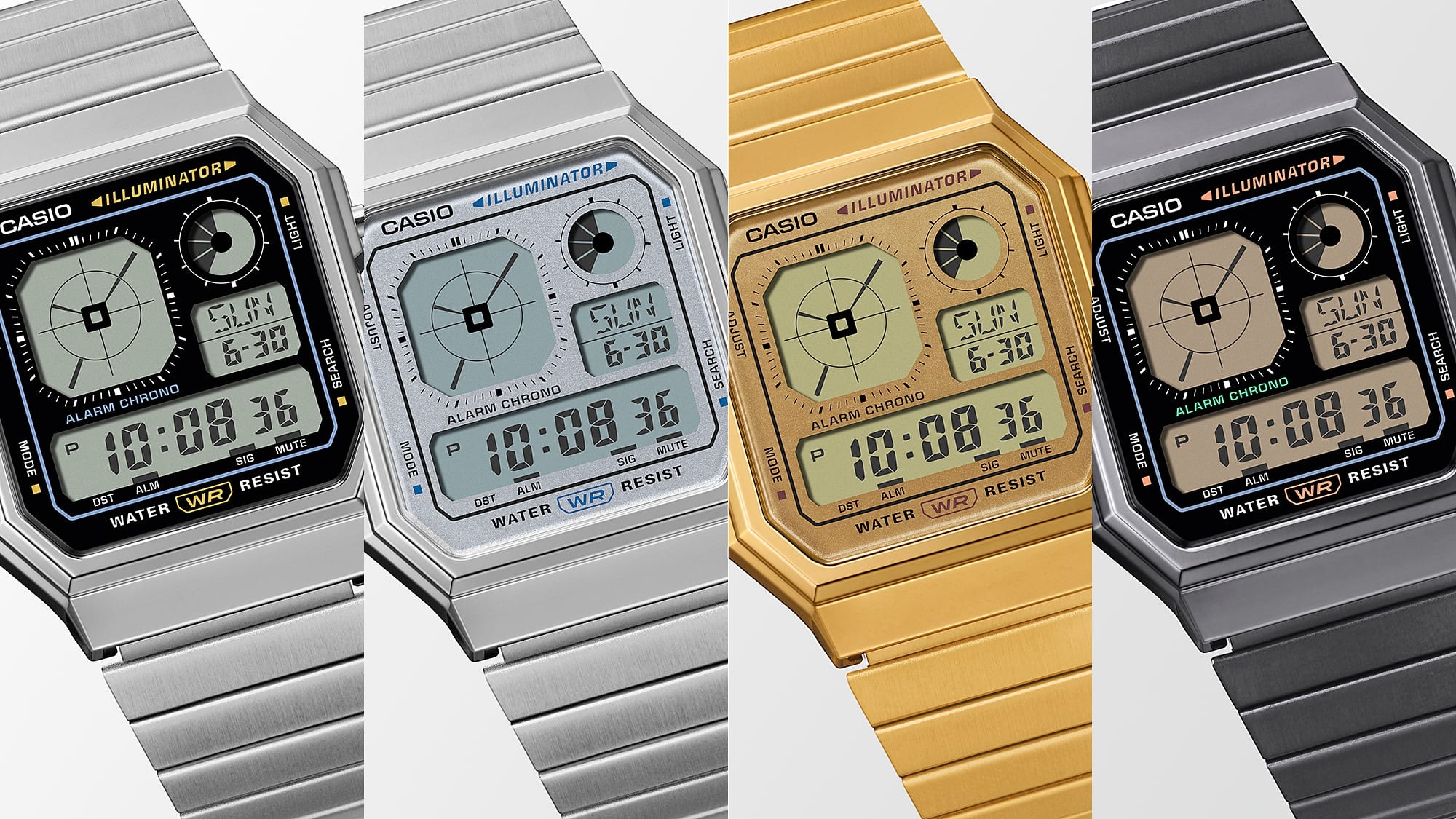Casio A130WE Series Retro-Futuristic watches get four new models ...