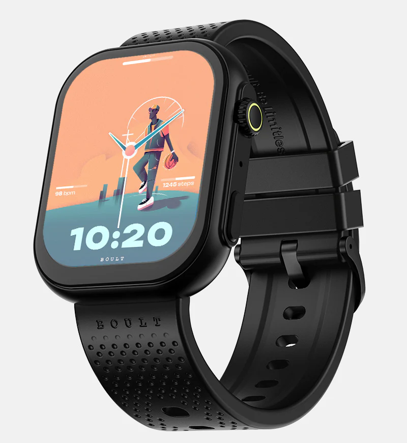 BOULT Draft Max Smartwatch with 2.01" display, 24/7 health monitoring ...