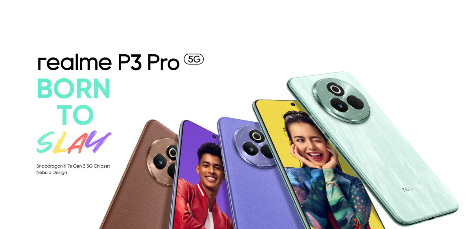 Realme P3 Pro launched with quad-curved 120Hz display, 6,000mAh battery ...