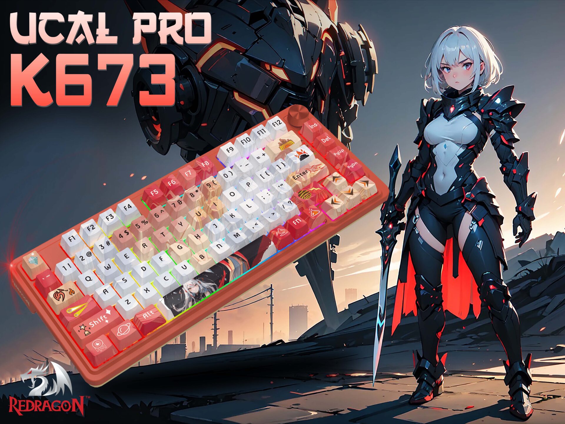 Redragon K673 PRO SE launched in India: New anime-themed RGB mechanical ...