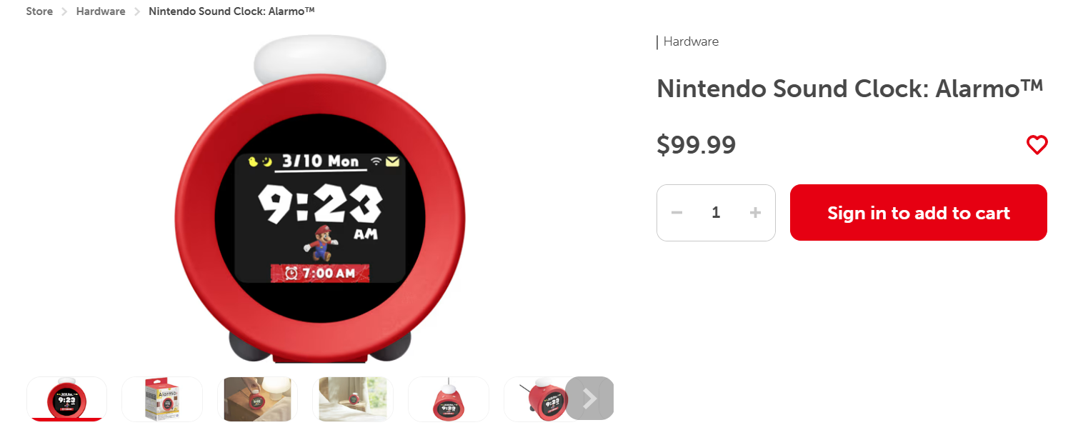 Nintendo Alarmo now available for all users without a membership ...