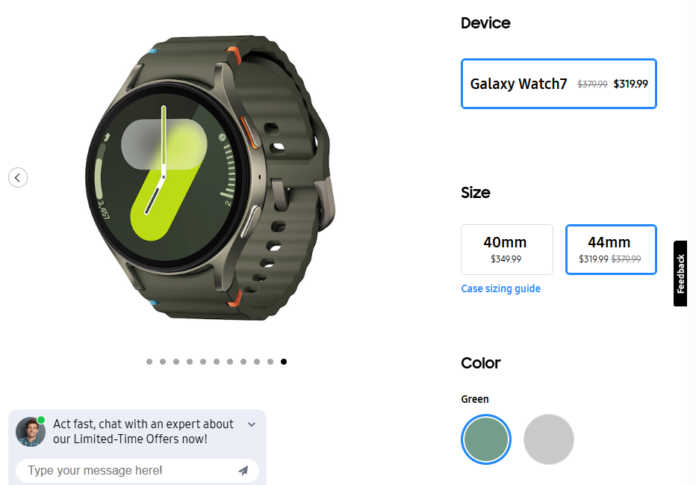 Get up to $60 off the 44mm Galaxy Watch 7, plus a free extra strap ...