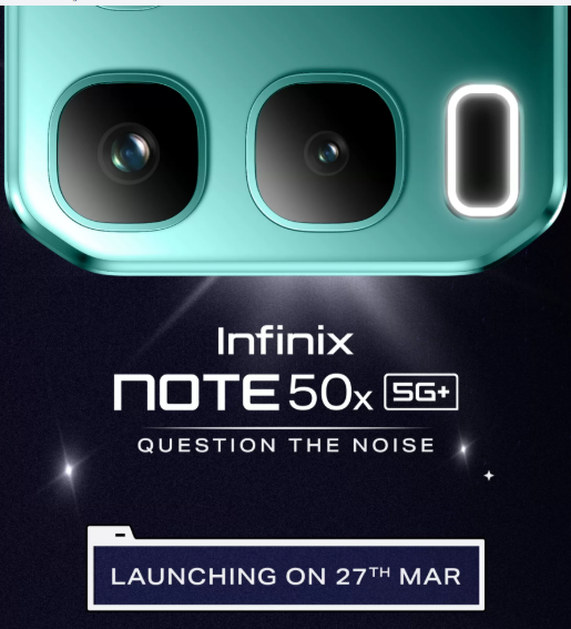 Infinix Note 50x 5G teased with Dimensity 7300 Ultimate ahead of India launch - Gizmochina
