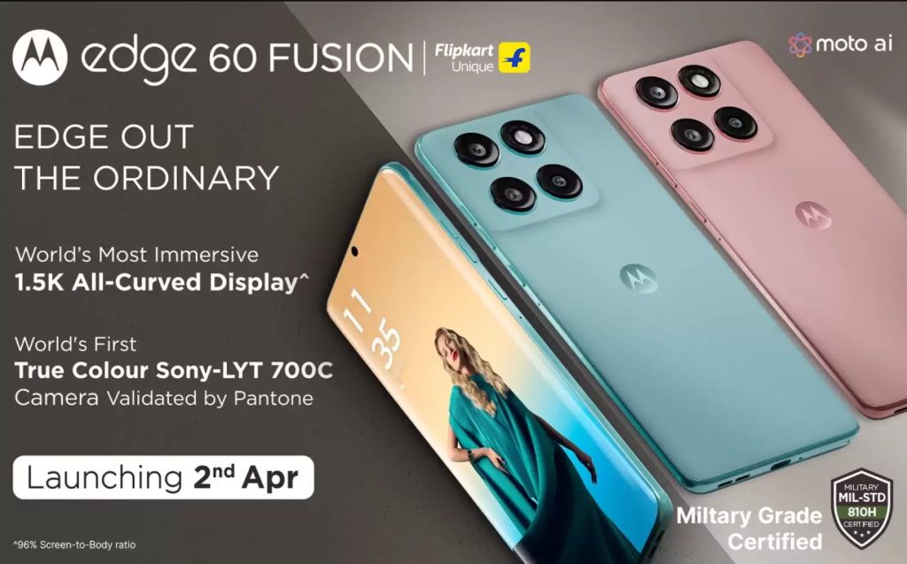 Motorola Edge 60 Fusion India Launch Date is Finally Official - Gizmochina