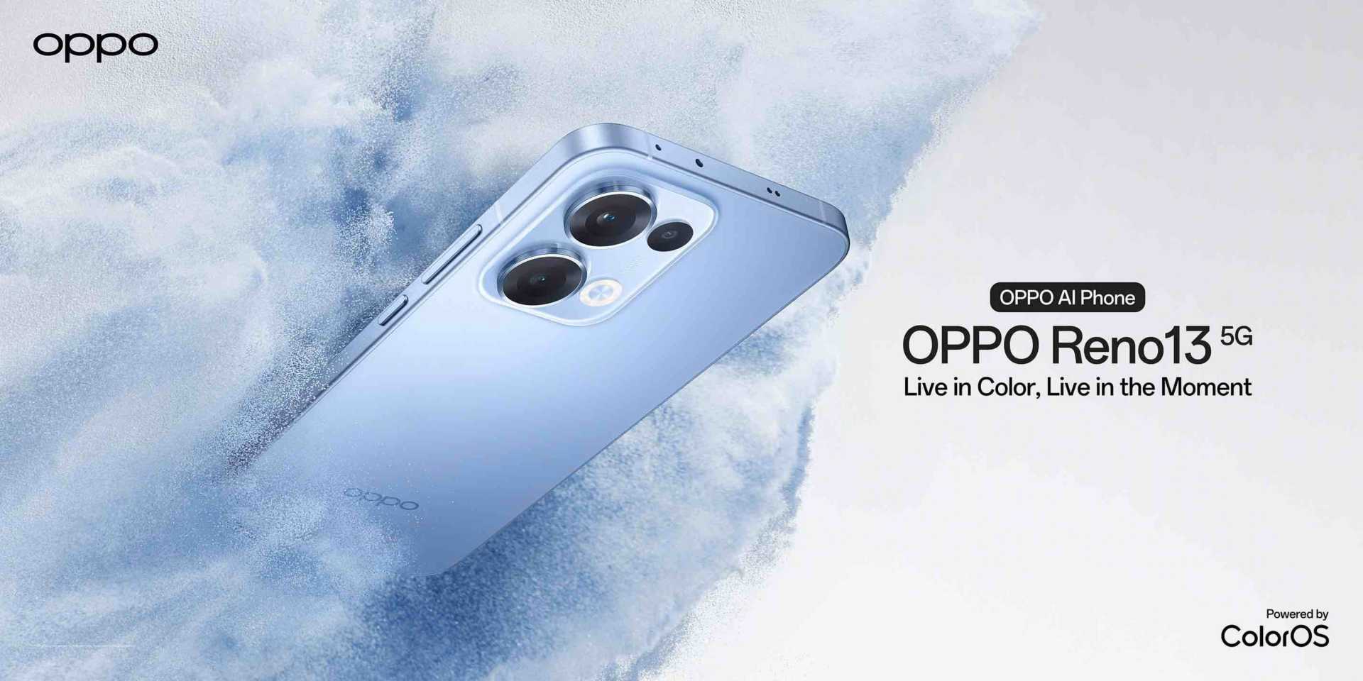 Oppo Reno 13 5G’s new 12GB+512GB launched in Sky Blue option - Gizmochina