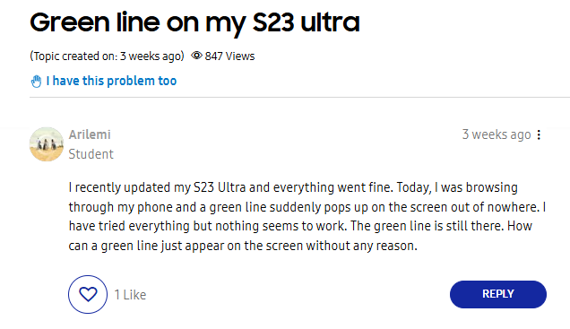 More Galaxy S23 Ultra and S23 users are facing green line issues ...