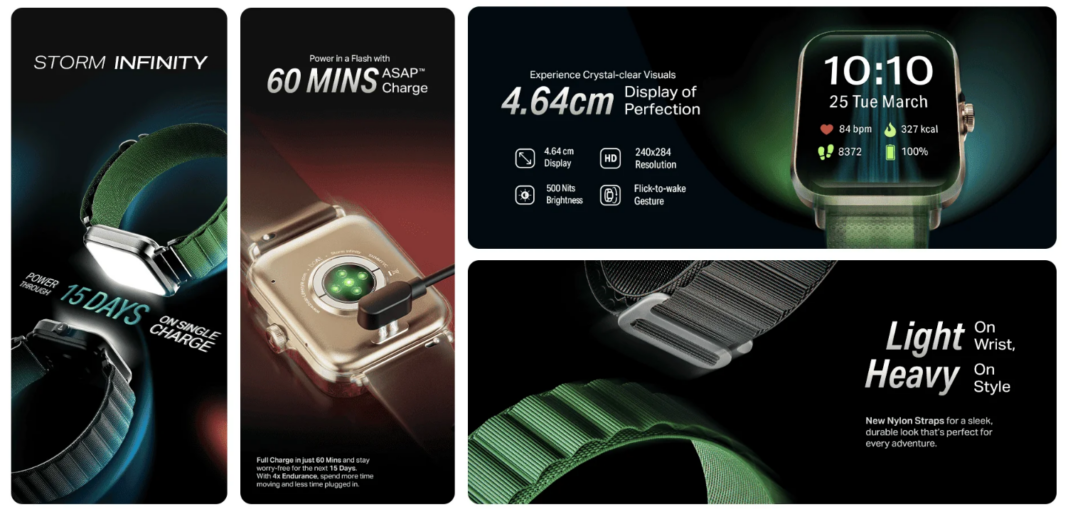 Boat Debuts Storm Infinity Smartwatch: Bluetooth Calling, 100+ Sports ...