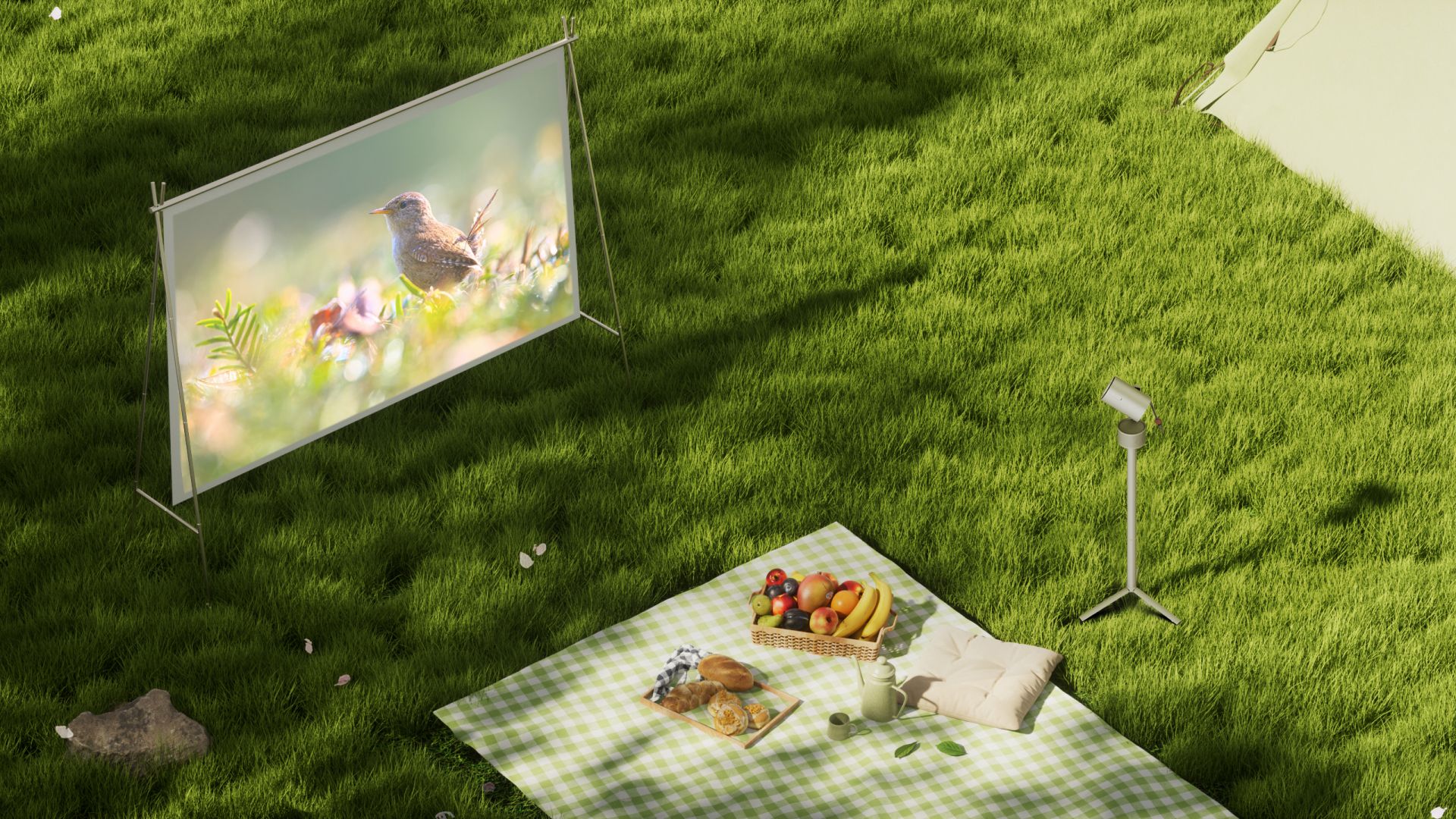 Xgimi launched a 70-inch portable screen that turns the outdoors into ...