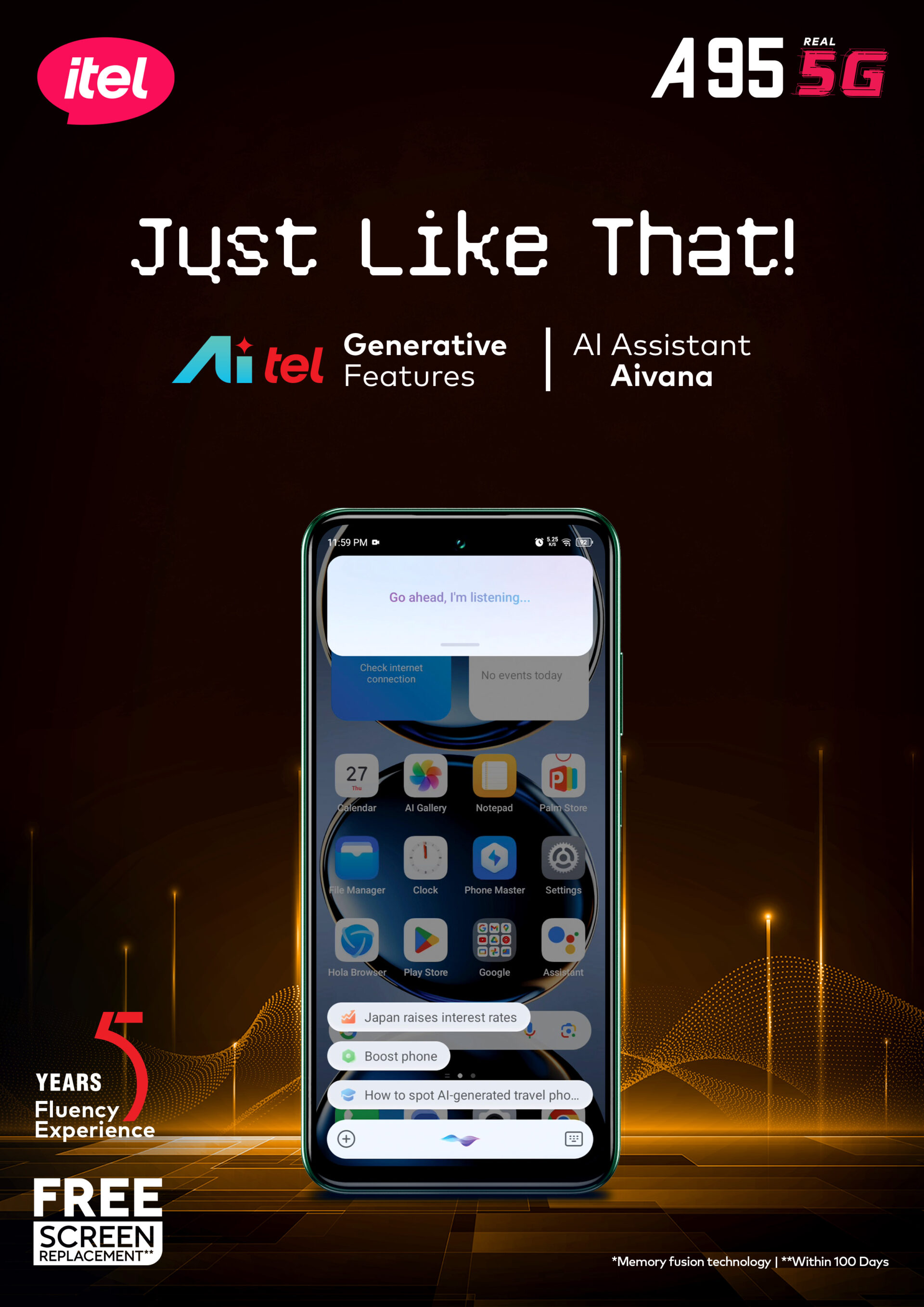 Itel A95 5G for Rs 9,599 offers 120Hz display, 50MP main camera, AI tools, and more - Gizmochina