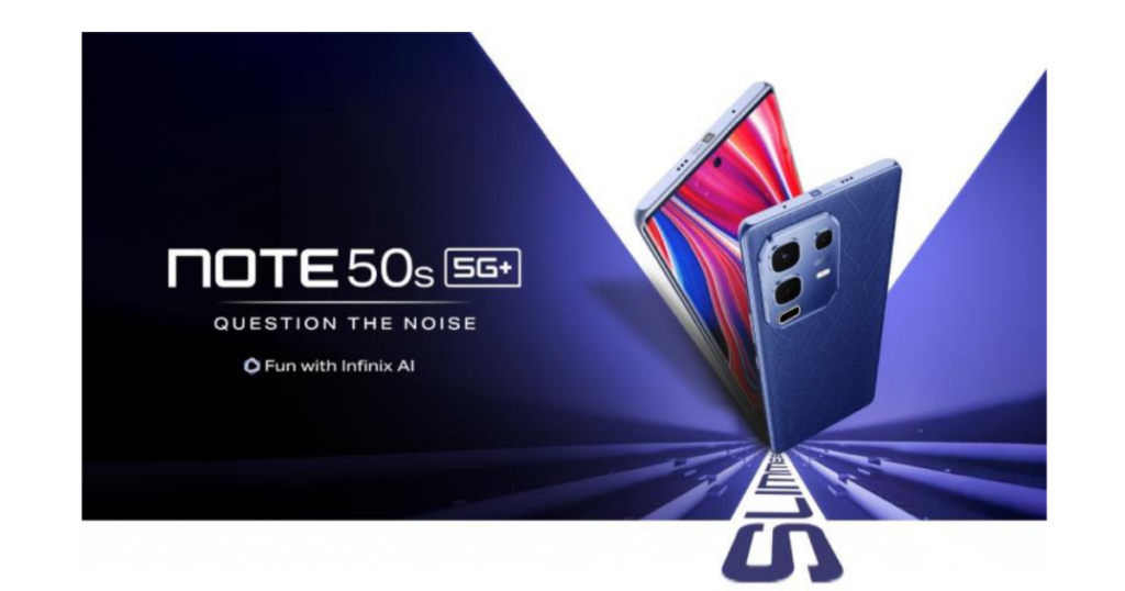 Infinix Note 50s 5G launched with 144Hz AMOLED display, 64MP Sony ...