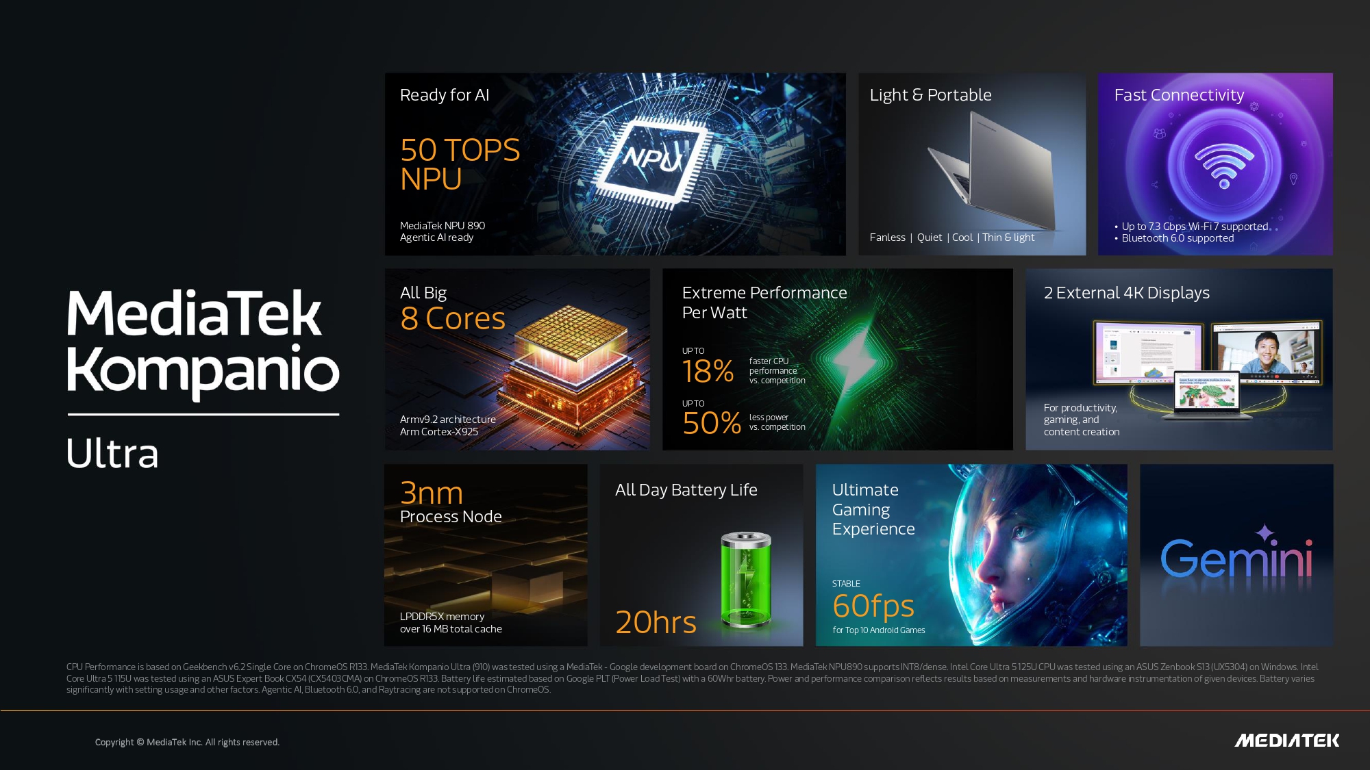 MediaTek Kompanio Ultra 910 launched: An AI-driven powerhouse processor for Chromebooks - Gizmochina