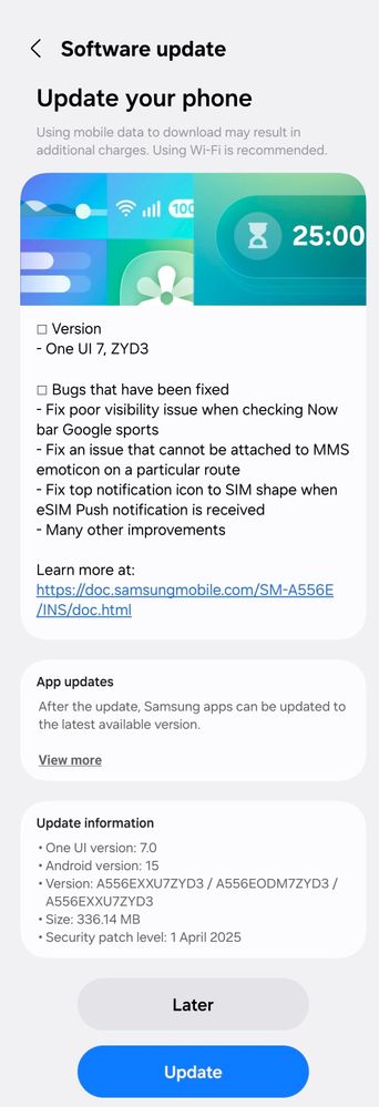 Galaxy A55 gets second One UI 7 beta update in India