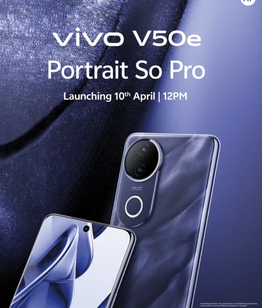 Vivo V50e Arrives in India on April 10 with Dimensity 7300, 50MP Dual ...