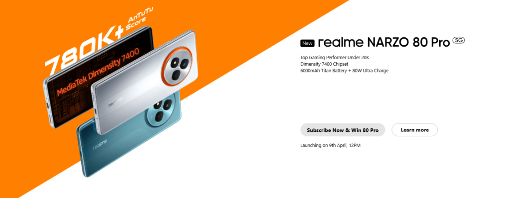 Realme Narzo 80 Pro 5G & Narzo 80x 5G Launches April 9: Early Sales, Student Benefits Revealed ...