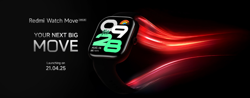 Redmi Watch Move Set to launch on April 21 in India, Key specs leaked ...