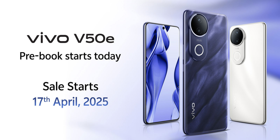 Vivo V50e 5G launched with 120Hz quad-curved display, 50MP dual cameras ...