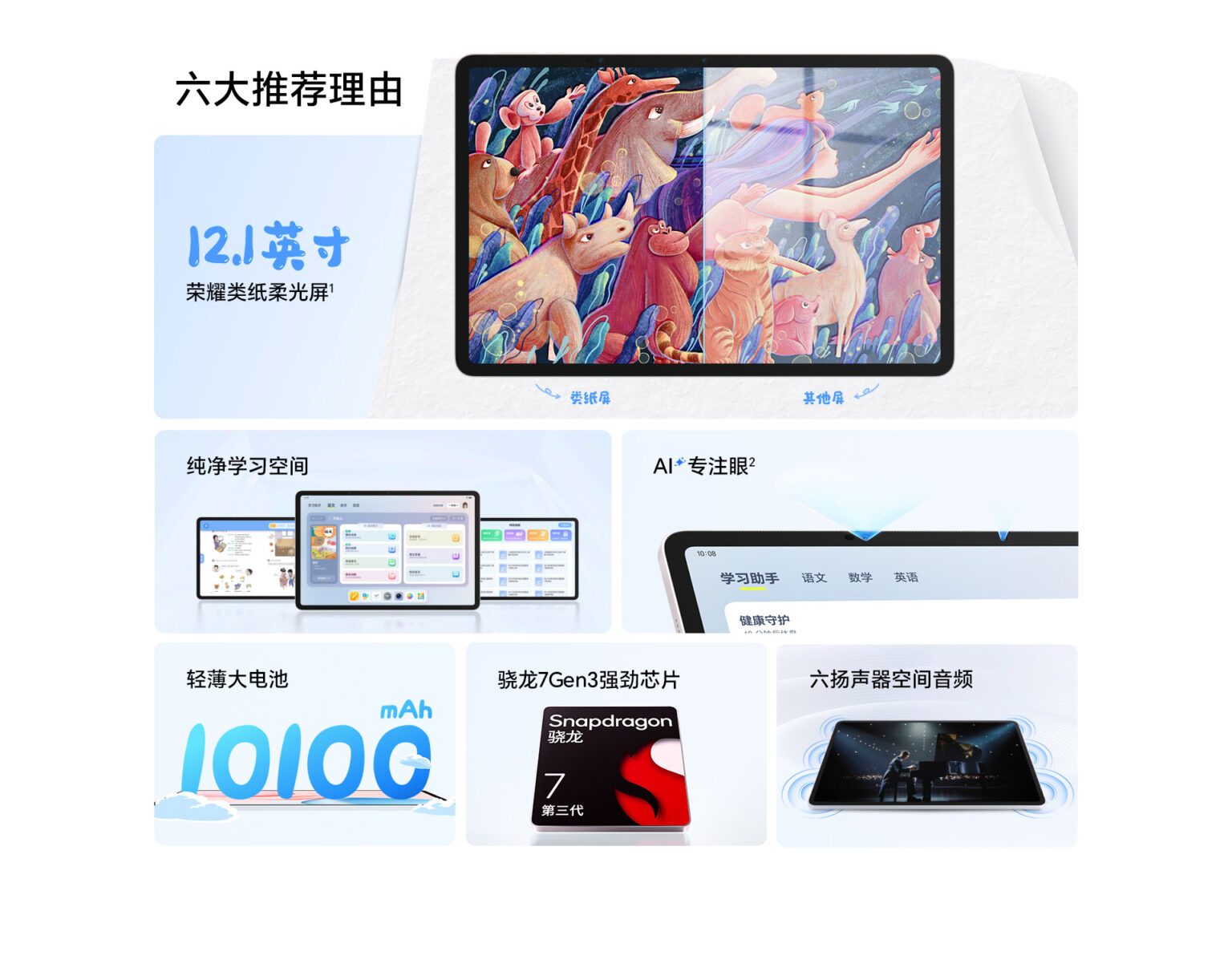 Honor Tablet 10 Debuts with AI Learning Tools, 10100mAh Battery, and 2 ...