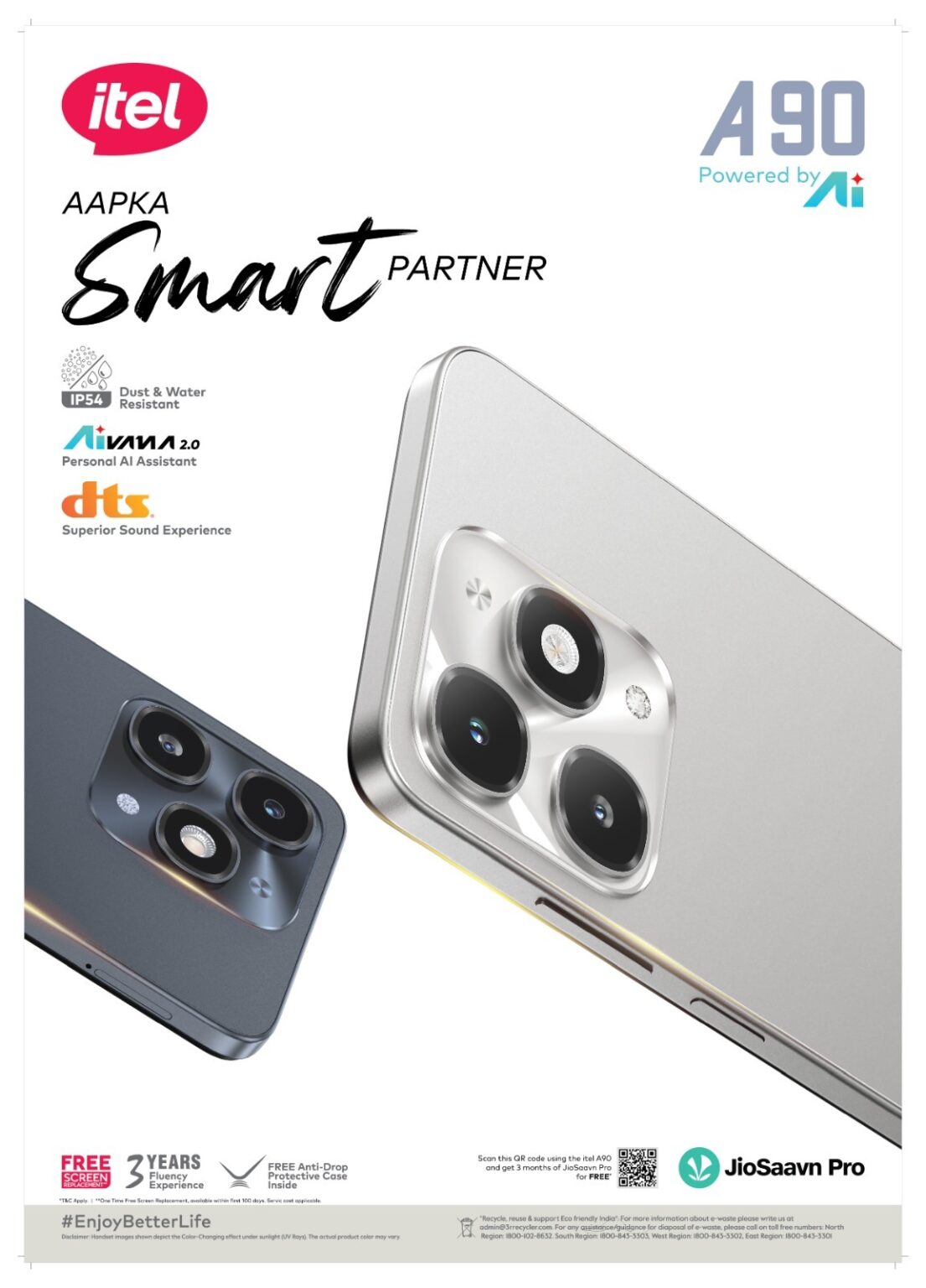 itel A90 launched for Rs 6,499, brings iPhone-like design, 90Hz screen, Aivana AI assistant ...