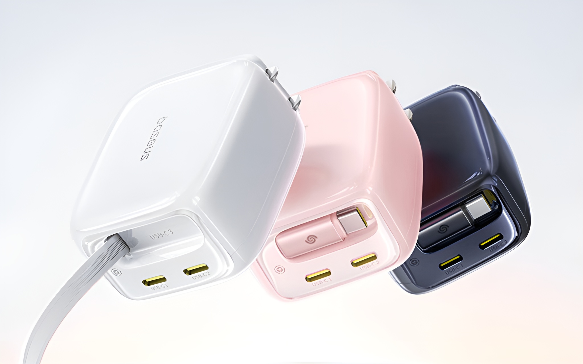 Baseus launches 67W 3C GaN charger with retractable cable, AI thermal ...