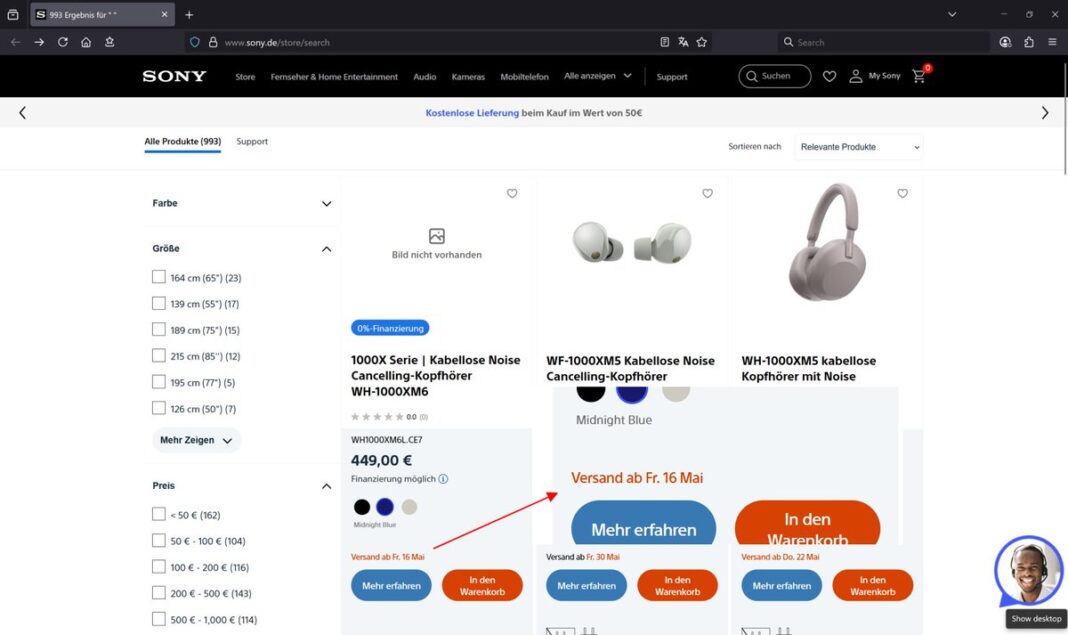 Sony WH-1000XM6 briefly appears on official website: Colors, pricing ...