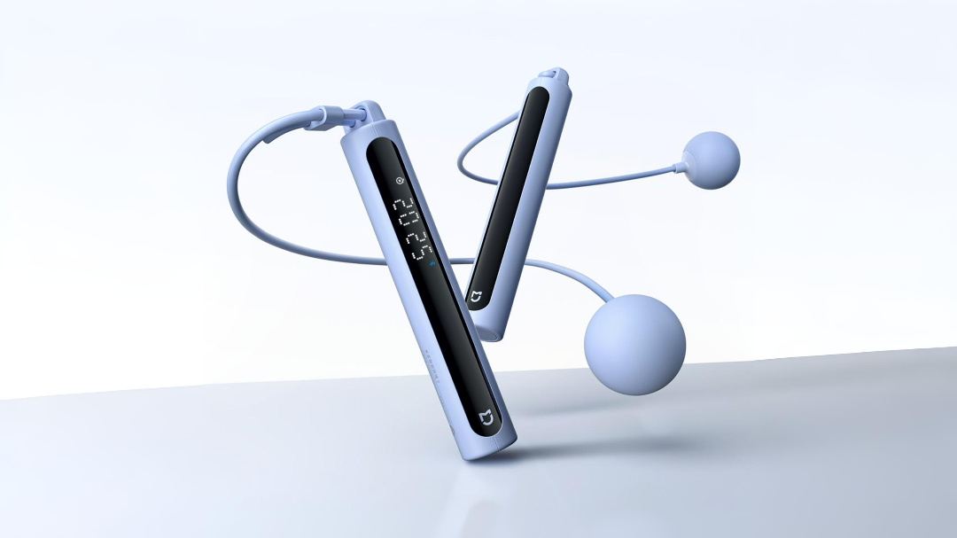 This smart skipping rope from Xiaomi has a display, weighted balls, and ...