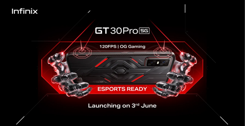 Infinix GT 30 Pro Launching in India on June 3 with Dimensity 8350 SoC, 144Hz AMOLED Display ...