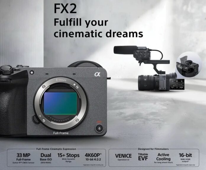 Sony FX2 Full-Frame Cinema Camera Announced: 15+ Stops Dynamic Range ...