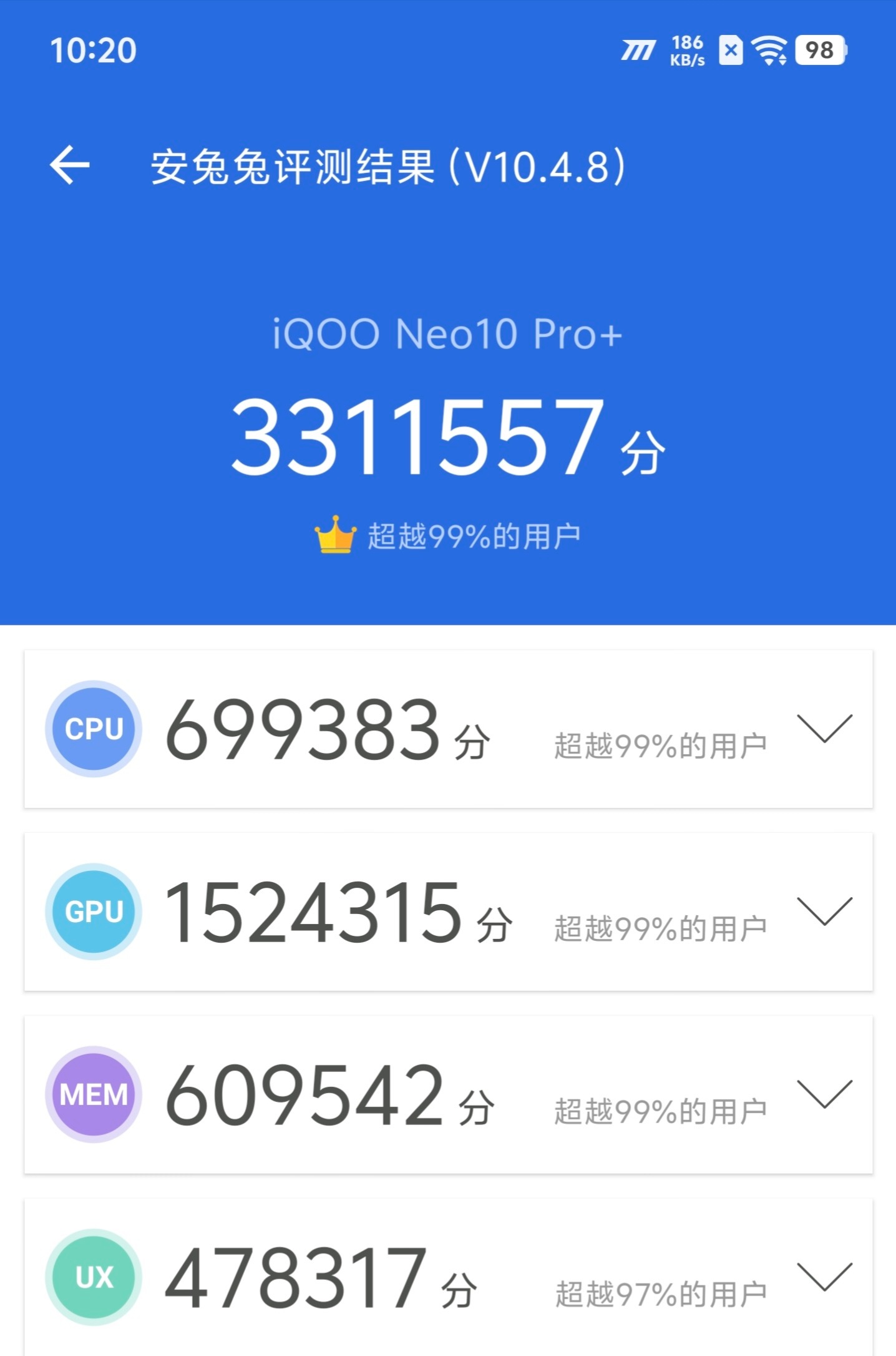 iQOO Neo 10 Pro+ achieves 3.3M score on AnTuTu, tipped to cost ~$410 - Gizmochina