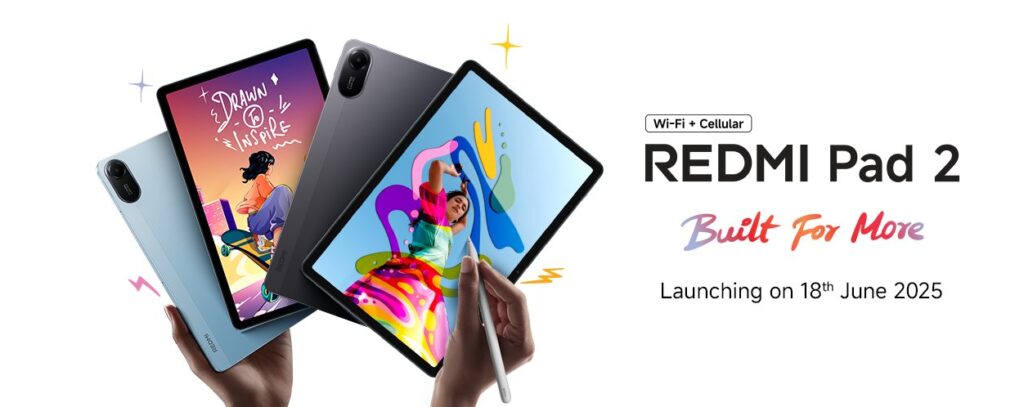 Redmi Pad 2 India Launch Set for June 18: Specs, Stylus, Cellular Variant Confirmed - Gizmochina