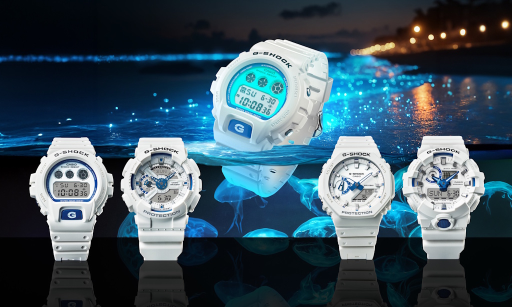 Casio G-Shock Sea of Stars Series Glows Like Ocean Plankton in the Dark ...