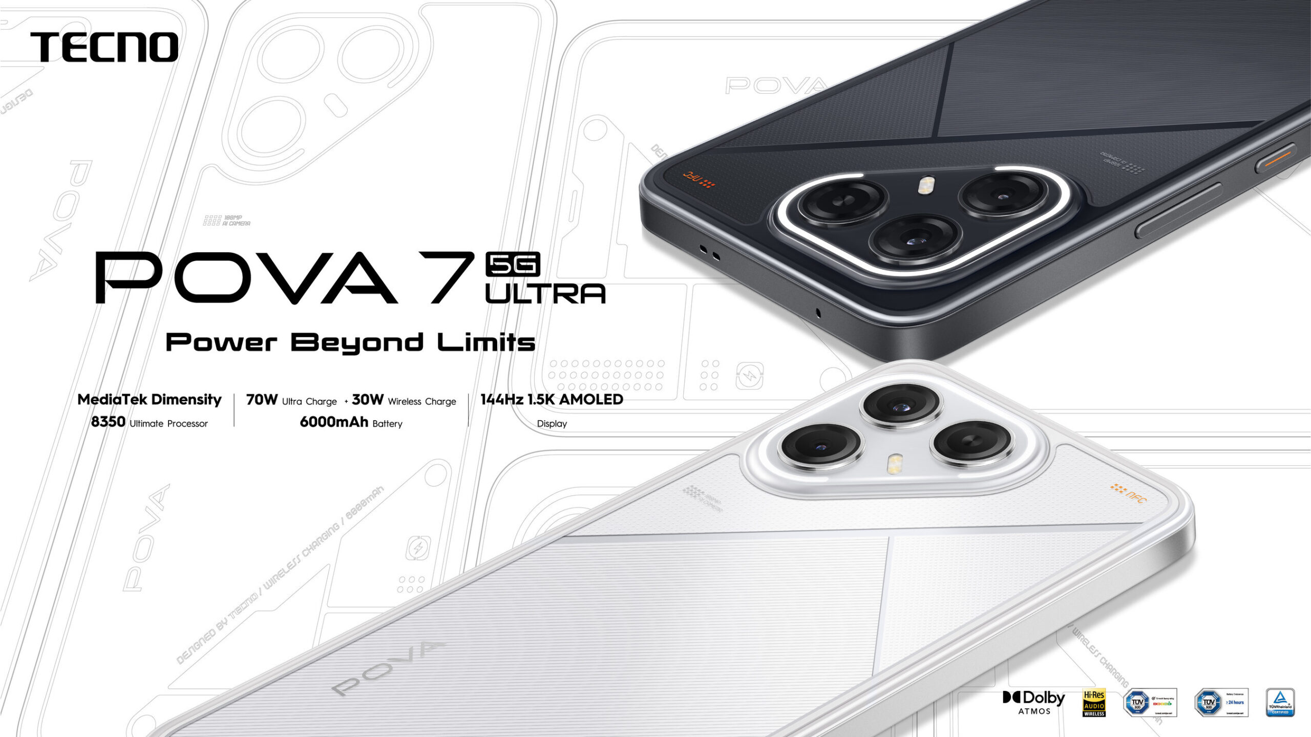 Tecno Pova 7 Ultra 5G launches globally along with other Pova 7 series phones - Gizmochina