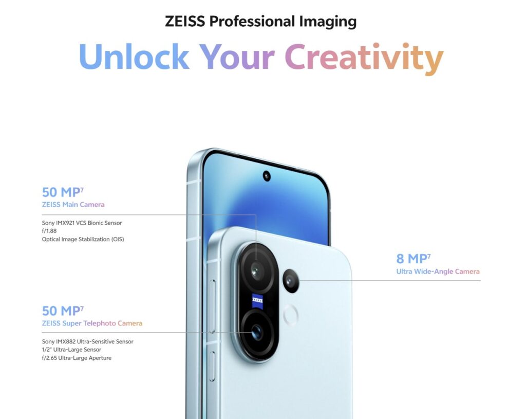 Vivo X200 FE camera specifications, battery size, charging speed ...