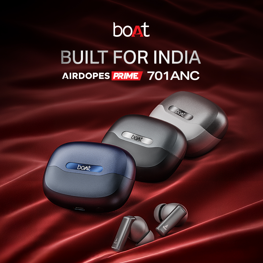 Boat Airdopes Prime 701 ANC Launched with 46dB Noise Cancellation and ...