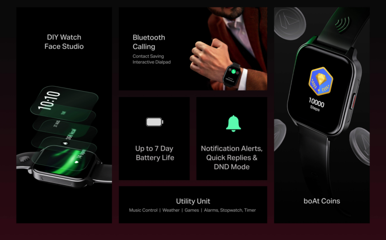 Boat Wave Fortune smartwatch launched in India with NFC Tap & Pay and ...